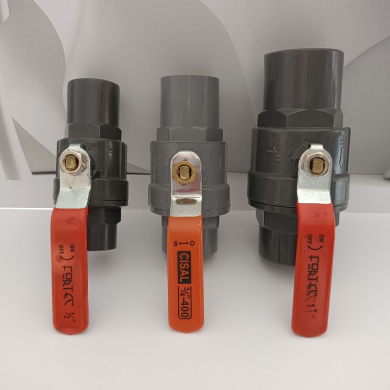 Jual BALL VALVE GAGANG PLAT CISAL 3/4 INCH / STOP KRAN PVC GAGANG PLAT ...