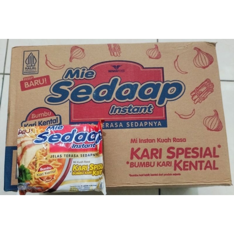 Jual Mie Sedaap Kari Kental 1 dus isi 40 bks @76gr | Shopee Indonesia
