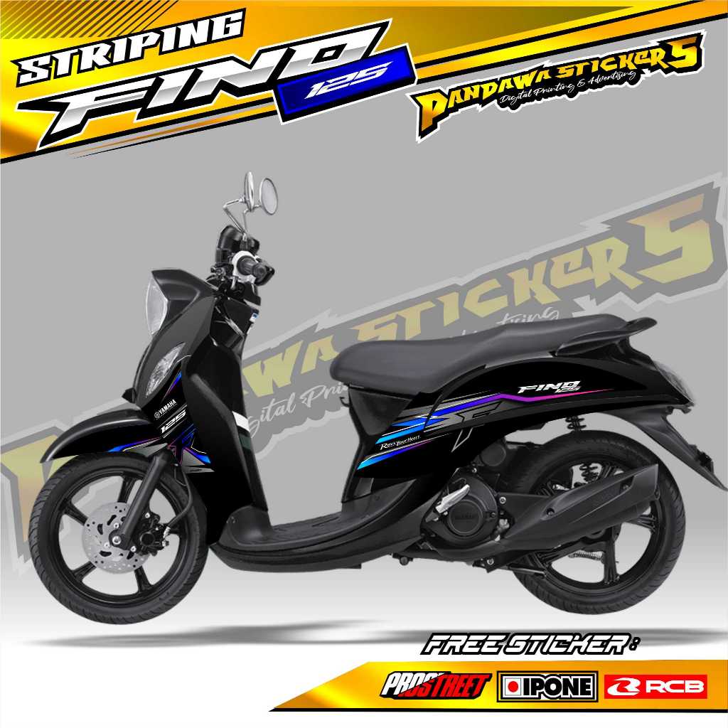 Jual STRIPING VARIASI YAMAHA FINO 125 / STICKER LIST VARIASI MOTOR FINO ...