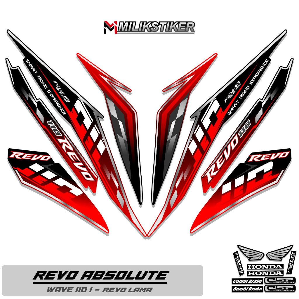 Jual STRIPING ABSOLUTE REVO 110 CW MOTIF 015/STICKER ABSOLUTE REVO 110 ...