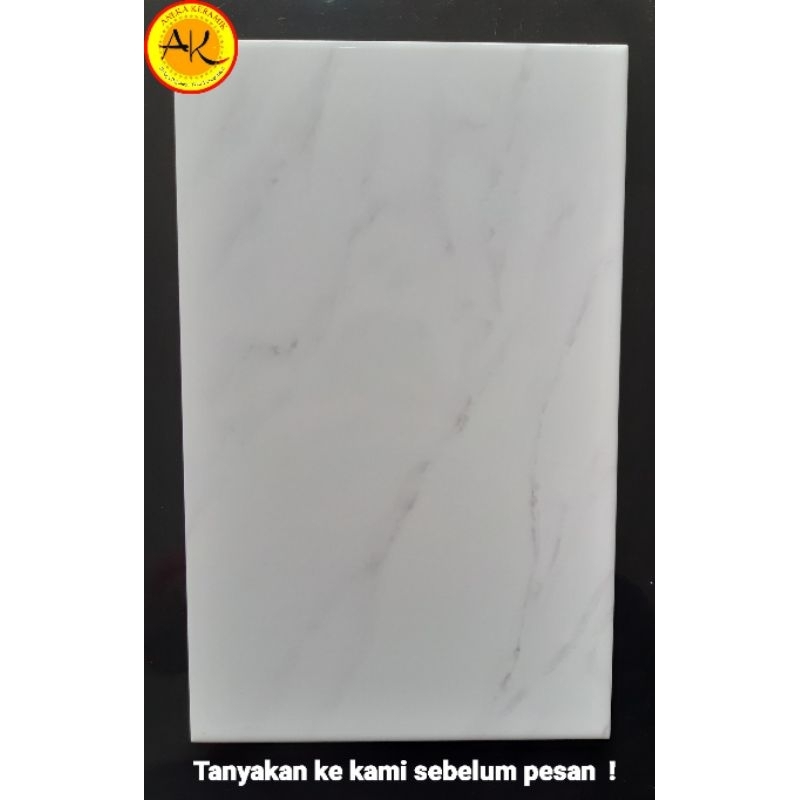 Jual Keramik Dinding Kamar Mandi Dapur Motif Marmer Kilap Glossy 25x40 Macau Grey | Shopee Indonesia