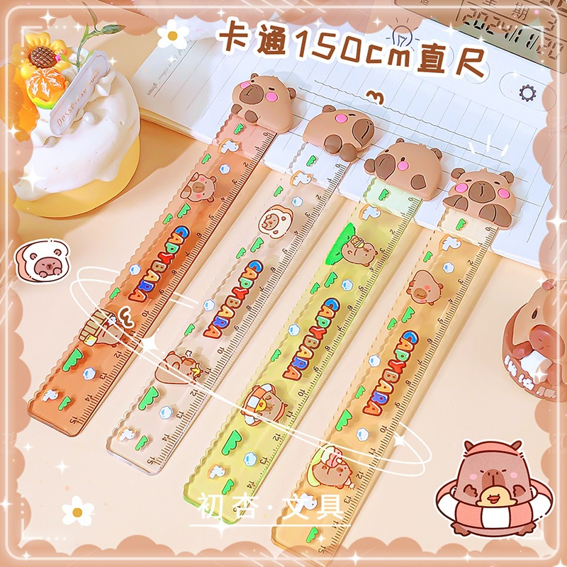 Jual Penggaris Cartoon ruler 15 cm Labubu /Capybara / san rio ...