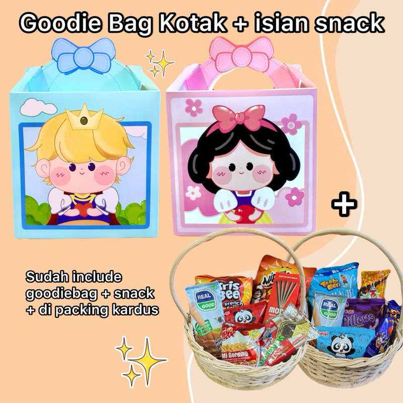 Jual Goodiebag Tas Cantik + isian Snack termasuk isian snack/ Goodiebag ...