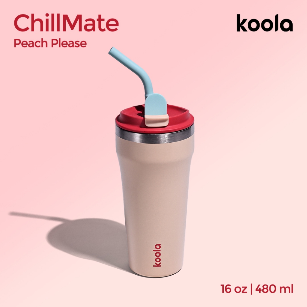 Jual KOOLA ChillMate Tumbler 16oz - Peach Please | Shopee Indonesia