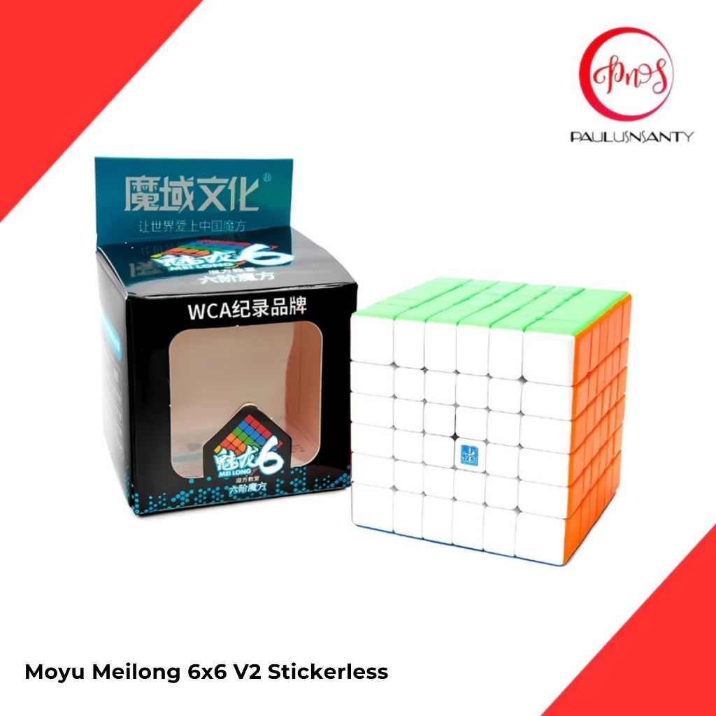 Jual Cube Puzzle 6x6 Moyu Meilong 6x6 V2 Stickerless | Shopee Indonesia