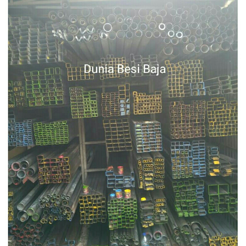 Jual Besi Hollow Hitam 15 x 15 / Besi Hollo Galvanis 1,5 x 1,5 | Shopee ...