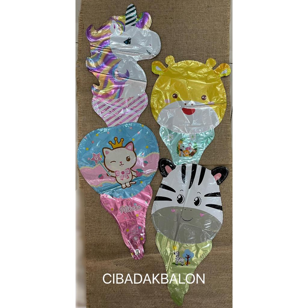Jual Balon Foil Pentung Animal Binatang / Foil Pentung Jerapah Zebra ...