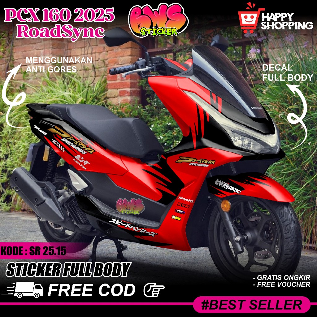 Jual COD Sticker Decal Full Body Honda PCX 160 2025 RoadSync Sticker ...