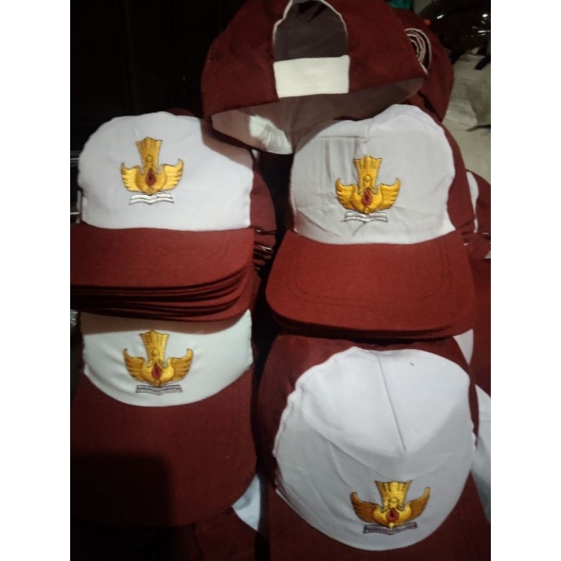 Jual PAKET TOPI SEKOLAH SD MERAH PUTIH 20pcs | Shopee Indonesia