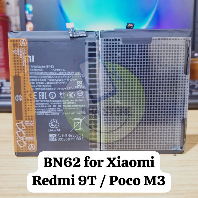Jual Baterai battery Xiaomi BN62 Redmi 9T / poco M3 (original) | Shopee ...