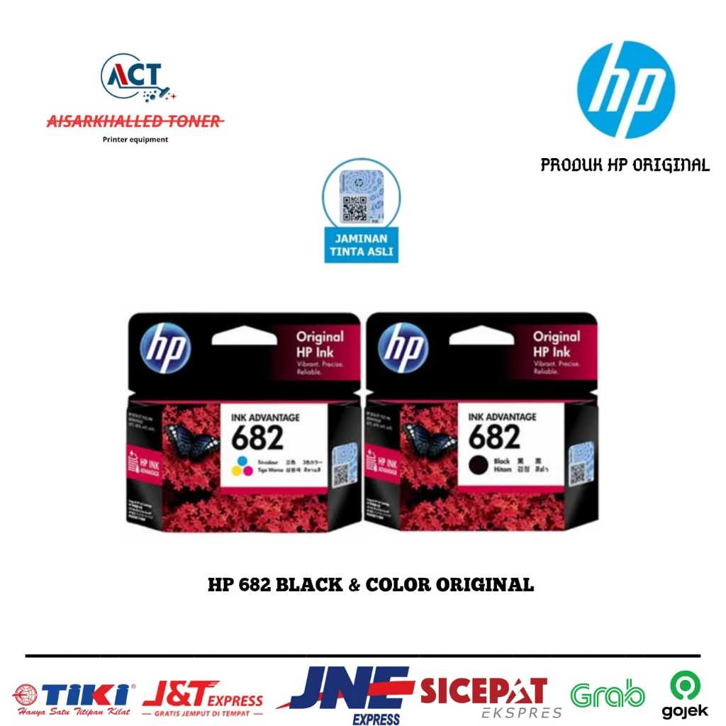 Jual Tinta HP 682 Black & Colors Original Ink Cartridge Advantage ...