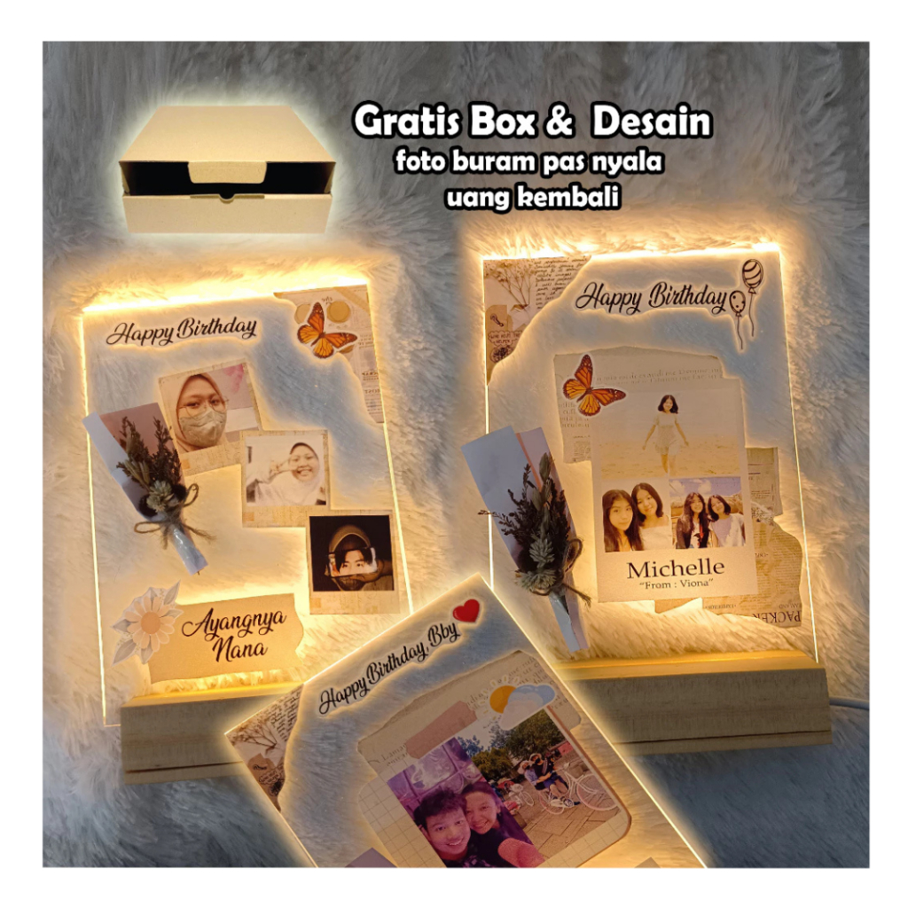 Jual Acrylic LED Custom Kado Hadiah Hiasan Dinding Wisuda Graduation ...