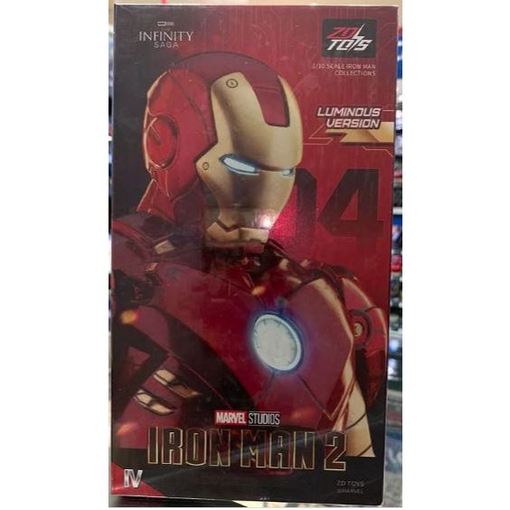 Jual Zd Toys Iron Man MK4 1:10 Luminous Version / Iron Man MK IV Action ...