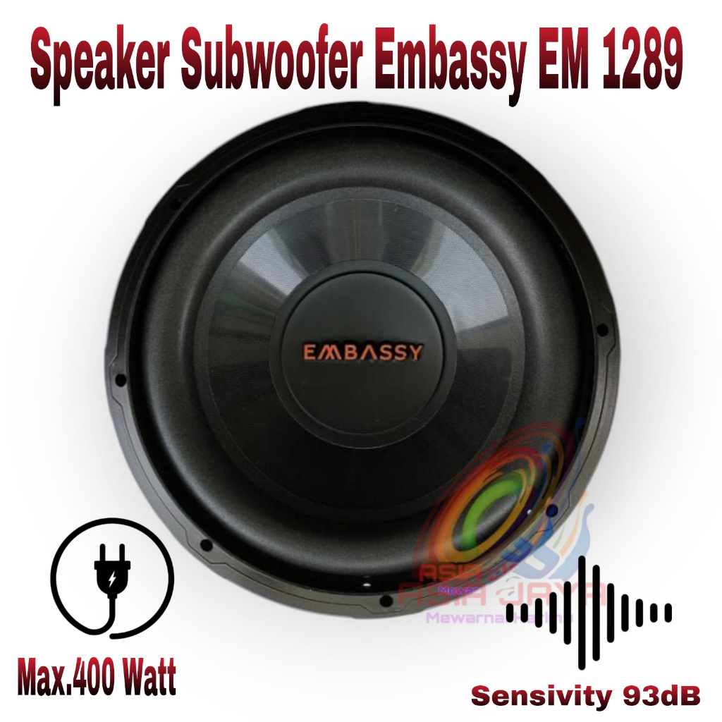 Jual Speaker Subwoofer 12 inch Embassy EM1289 EM 1289 | Shopee Indonesia