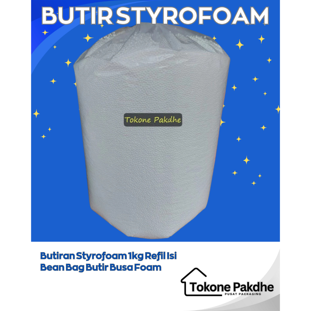 Jual Butiran Styrofoam 1kg Refil Isi Bean Bag Butir Busa Foam | Shopee ...
