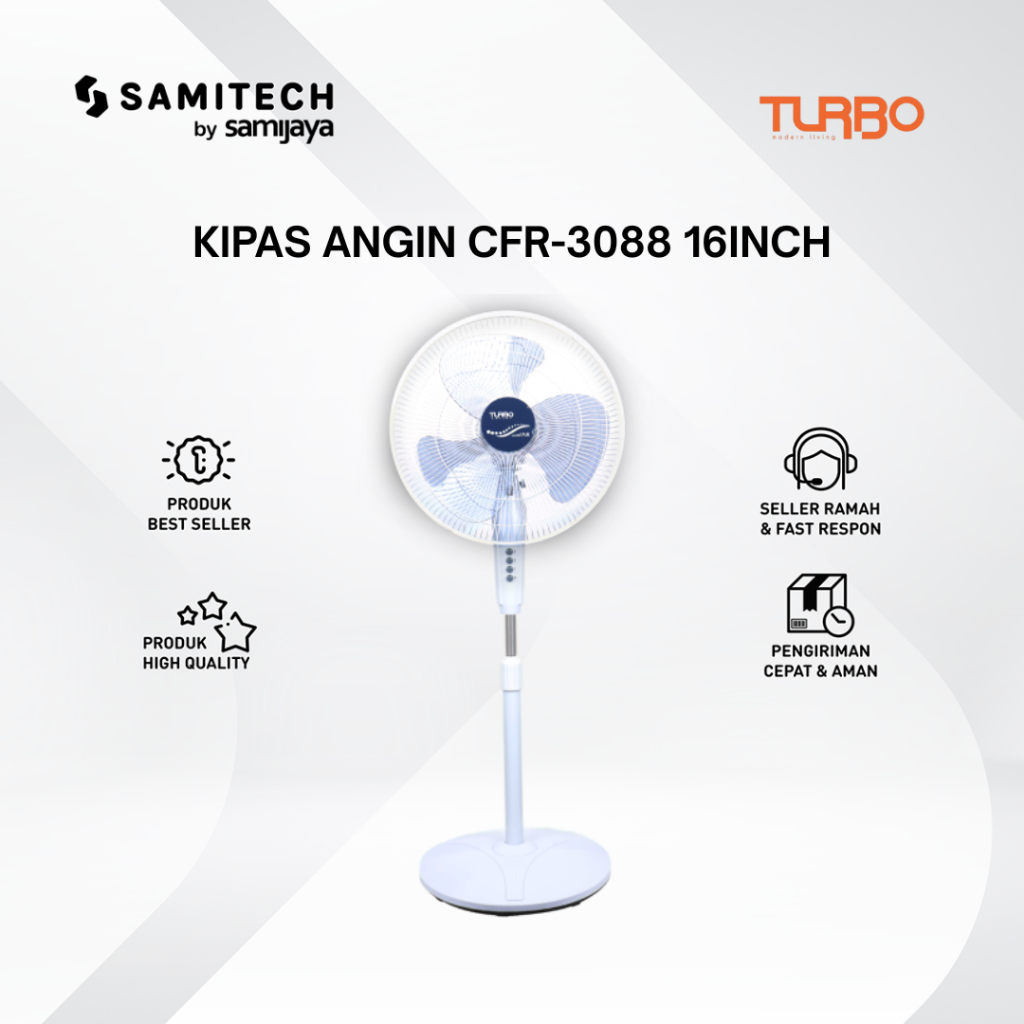 Jual KIPAS ANGIN STAND FAN TURBO CFR-3088 CFR 3088 16 INCH | Shopee Indonesia