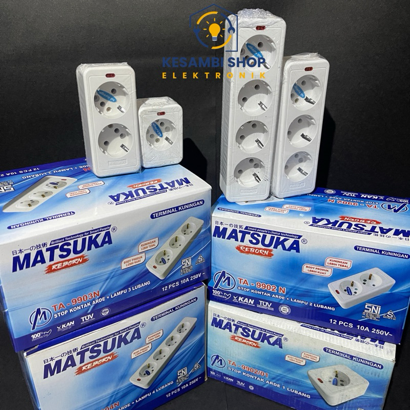 Jual MATSUKA STOP KONTAK ARDE LAMPU VARIAN 1L/ 2L/ 3L/ 4L/ 5L COLOKAN ...