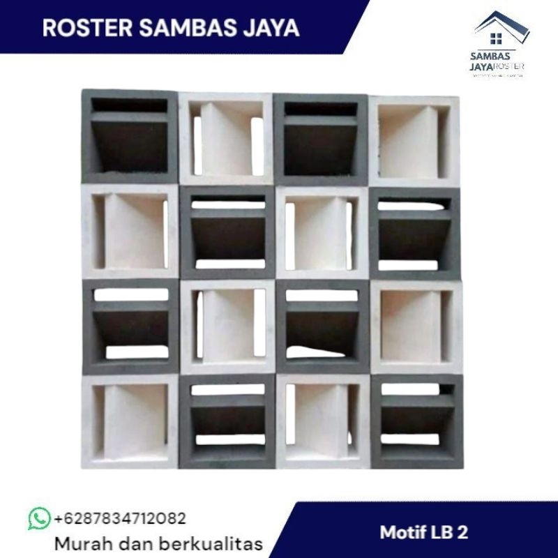 Jual Roster beton,Roster minimalis,Roster modern lubang angin kombinasi ...