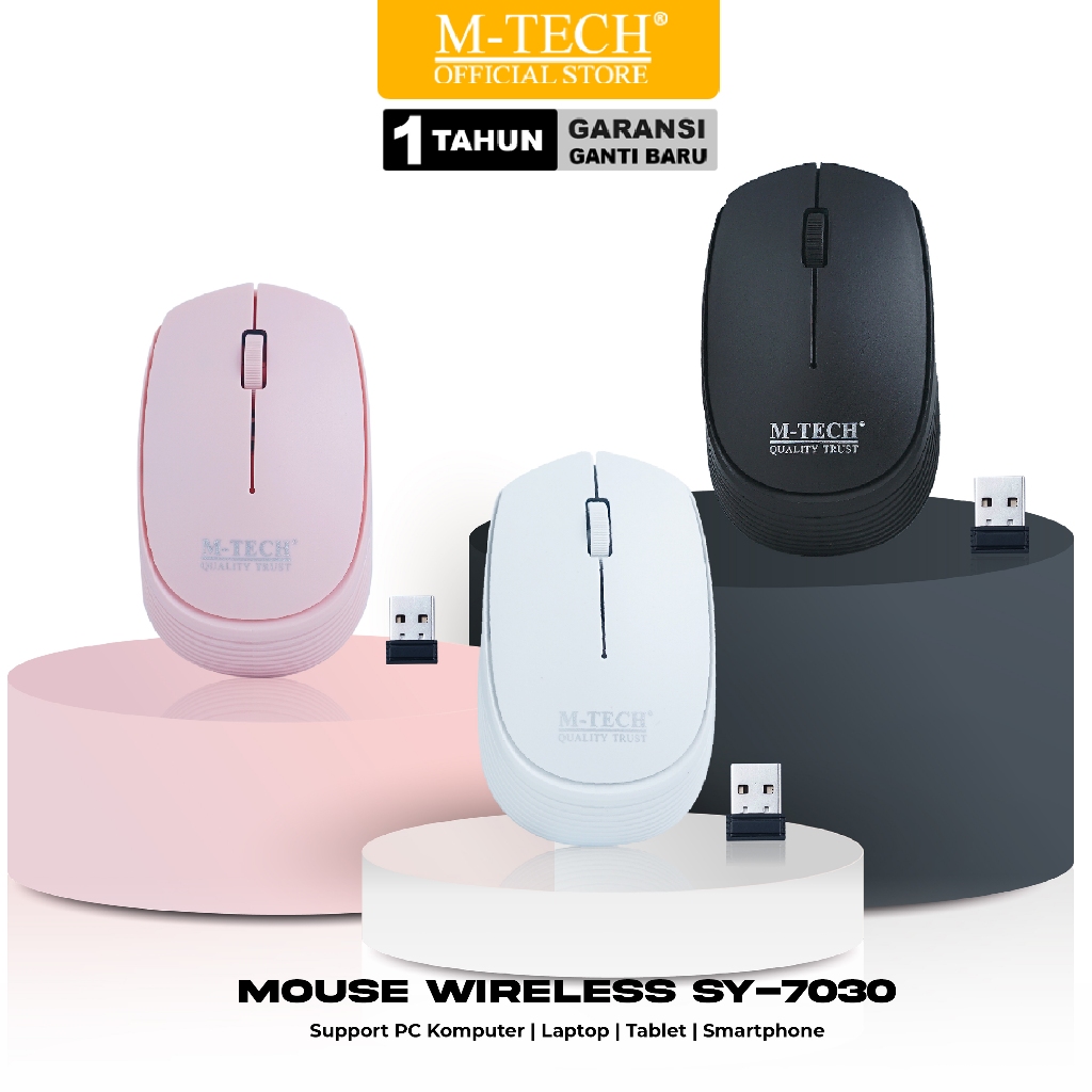 Jual M-Tech Mouse Wireless SY- 7030 Free Battery Mtech Original ...