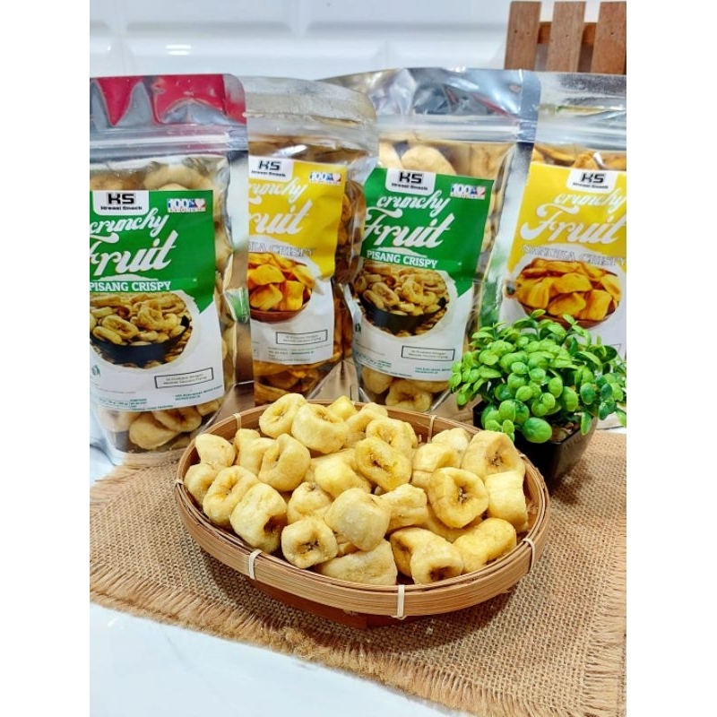 Jual Snack Kripik Buah/Pisang Crispy/ Pisang krispi/ Pisang oven/ Buah ...