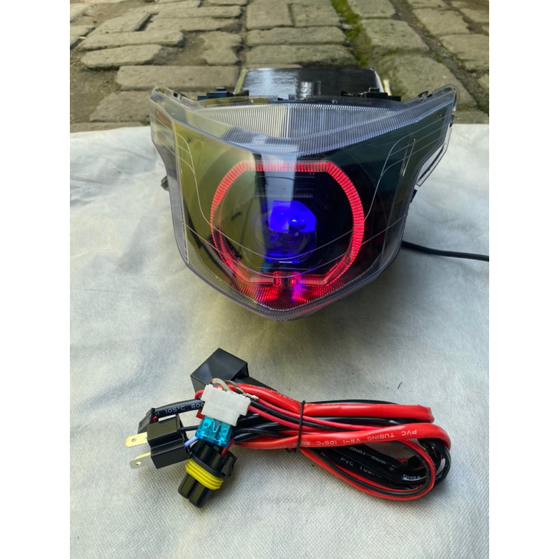 Jual REFLEKTOR LAMPU DEPAN BEAT POP BILED BILED MAYRIX X1 | Shopee ...