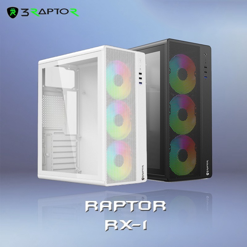 Jual Casing Gaming/PC/Office Raptor RX-1 - Free 3 Fan RGB + USB 3.0 ...