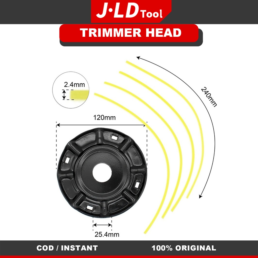 Jual JLD Pisau Potong Rumput Senar Trimmer Head Dudukan Piringan Senar ...