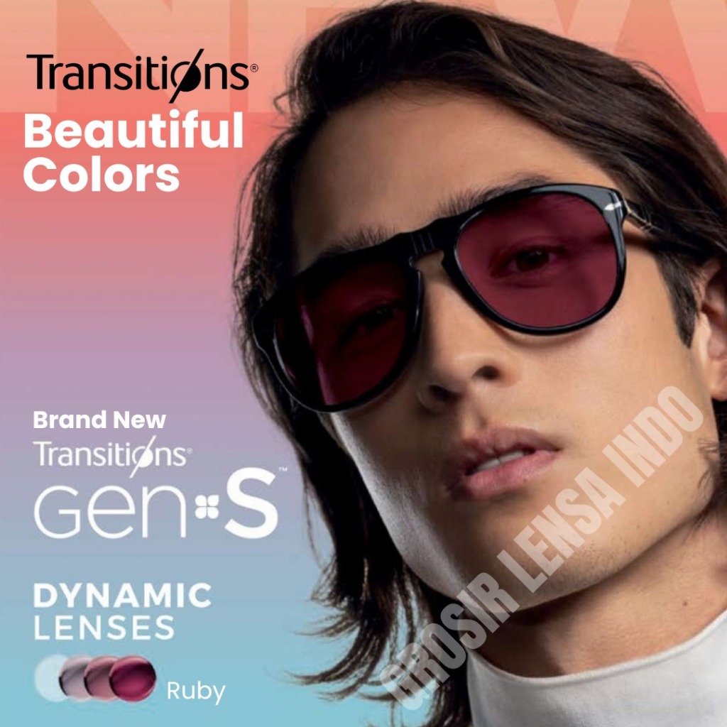 Jual Lensa Kacamata Essilor SV TRANSITIONS GEN S BEAUTIFUL COLORS ...