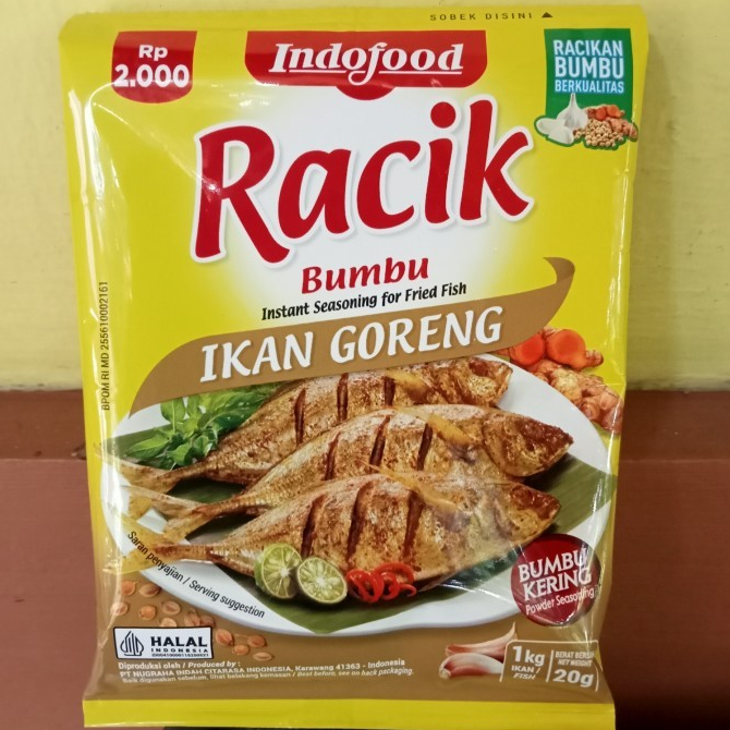 Jual Indofood Bumbu Racik Kering Ikan Goreng 20 Gram | Shopee Indonesia
