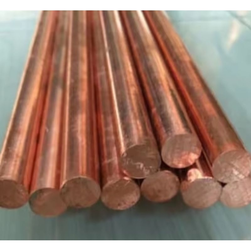 Jual As tembaga grounding roud 16mm x 50cm tembaga asli | Shopee Indonesia