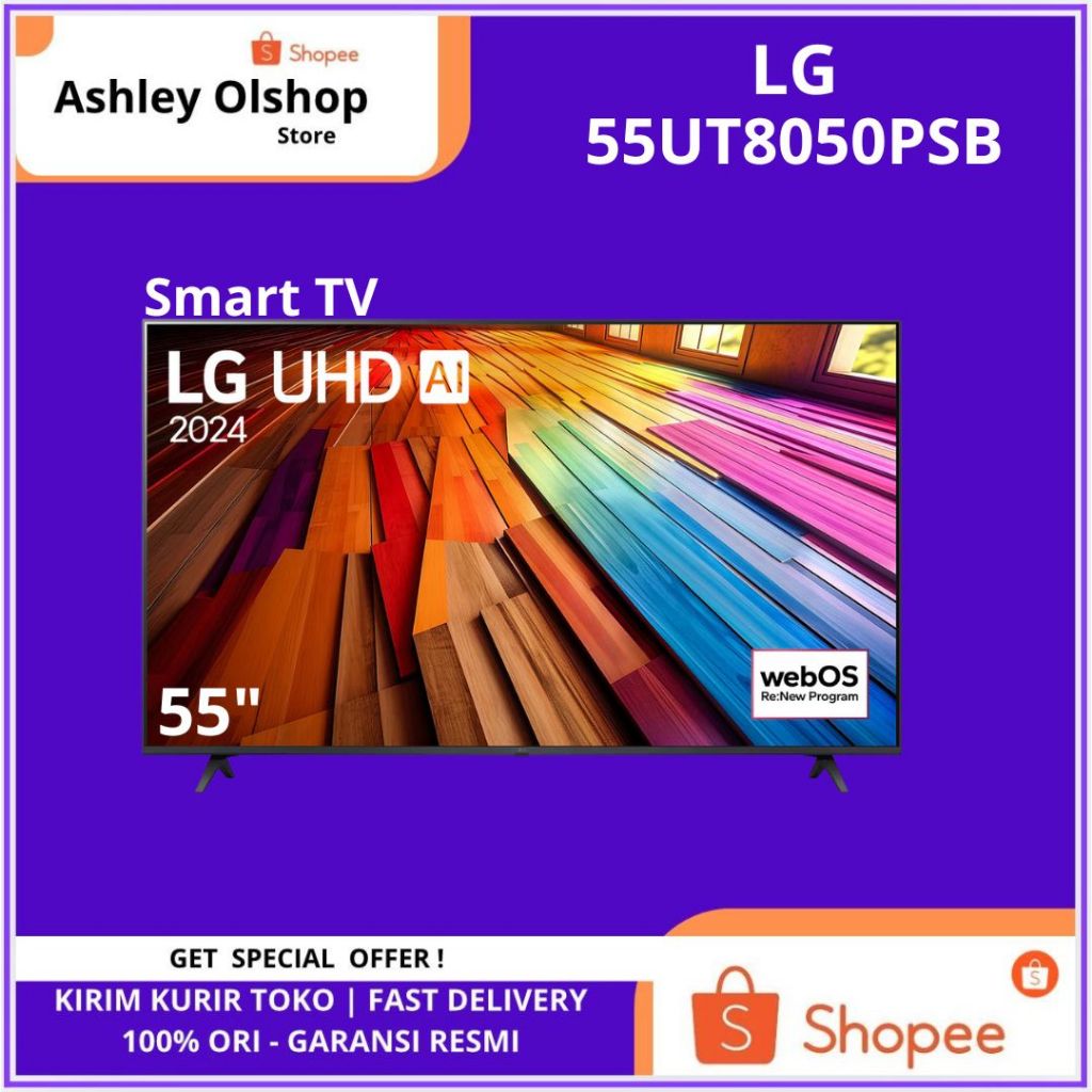 Jual TV LG 55 Inch 4K UHD LG 55UT8050PSB Smart TV LG UT8050 55 Inch ...