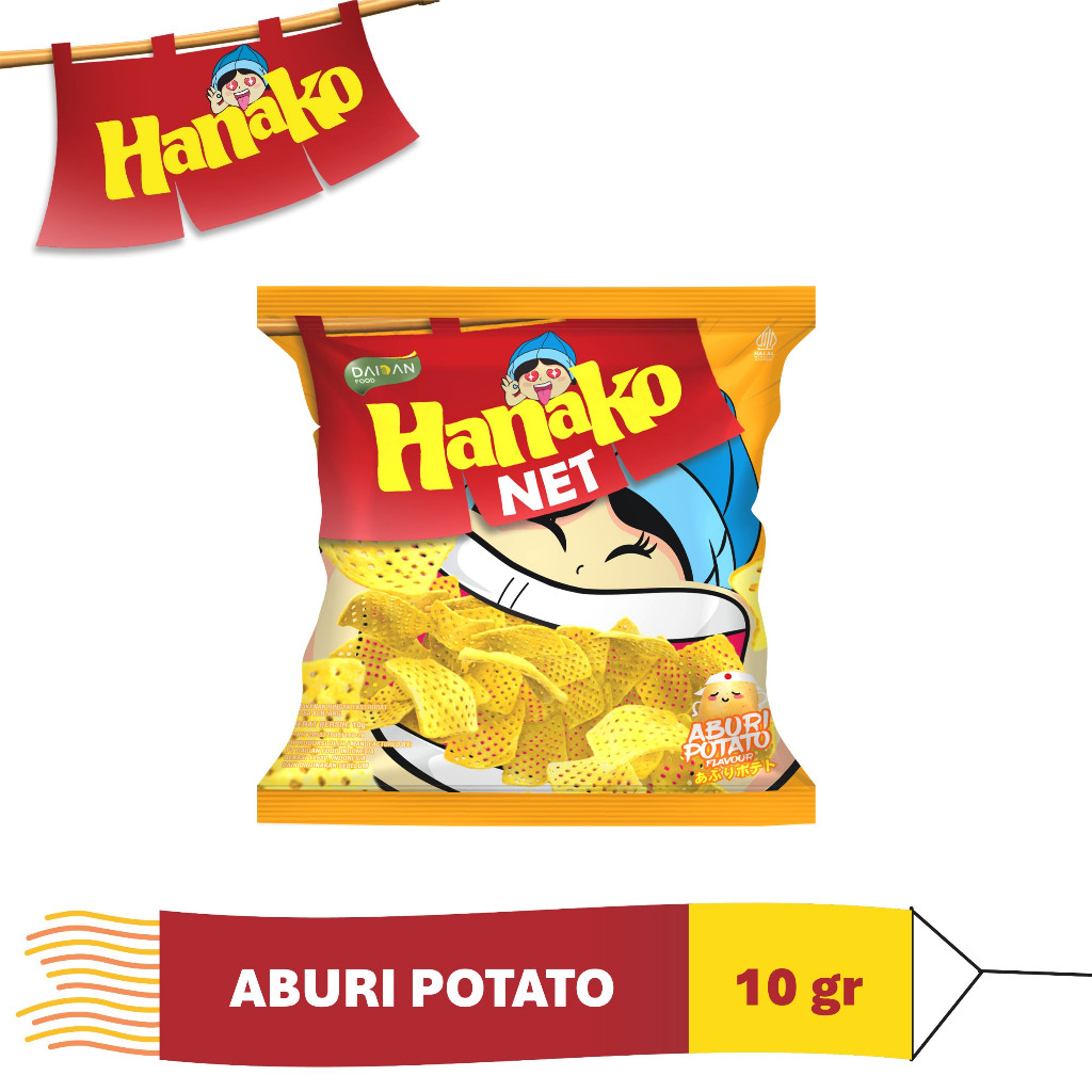 Jual Hanako Snack Net Aburi Potato 10 gr | Shopee Indonesia