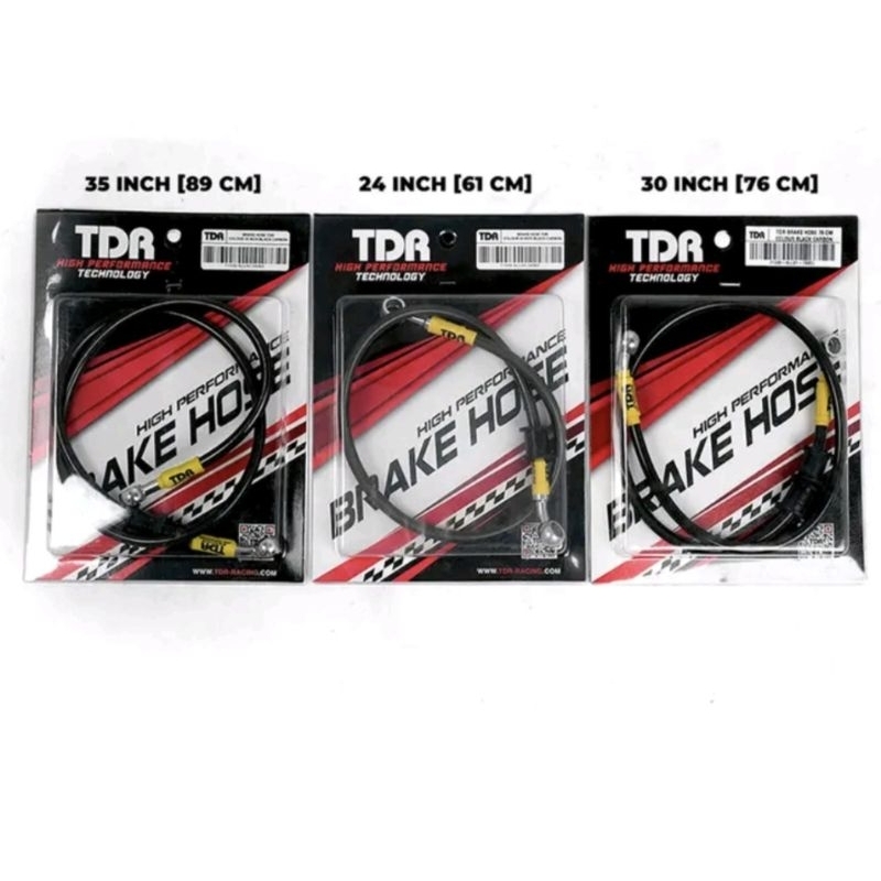 Jual SELANG REM TDR BLACK CARBON 130CM/120CM110 CM/100CM/94CM/89CM/76CM/61CM/45CM/40CM -ORIGINAL ...