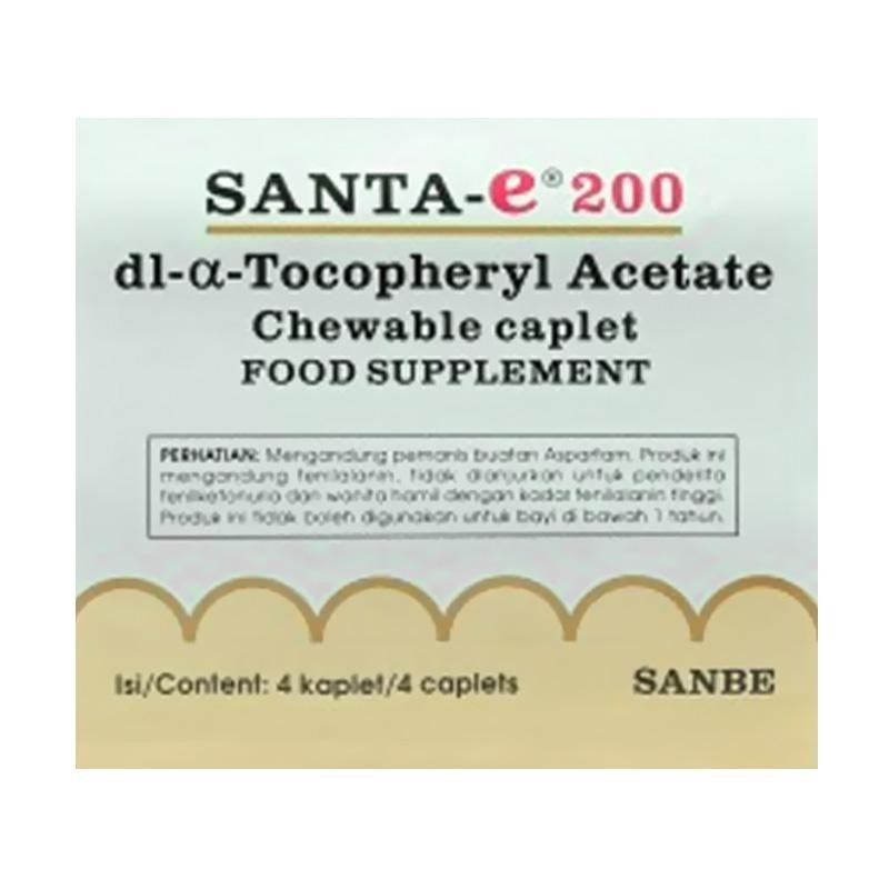 Jual Santa-E 200 Strip IU 4 Kaplet - Vitamin & Suplemen A,B & E ...