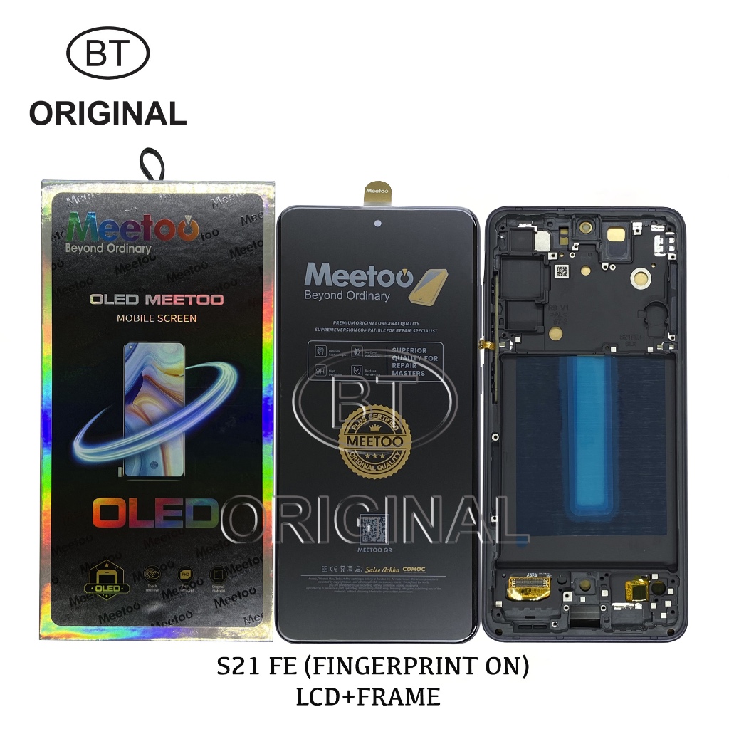 Jual LCD SAMSUNG S21 FE G990 +FRAME OLED FINGERPRINT ON - MEETOO OLED ...