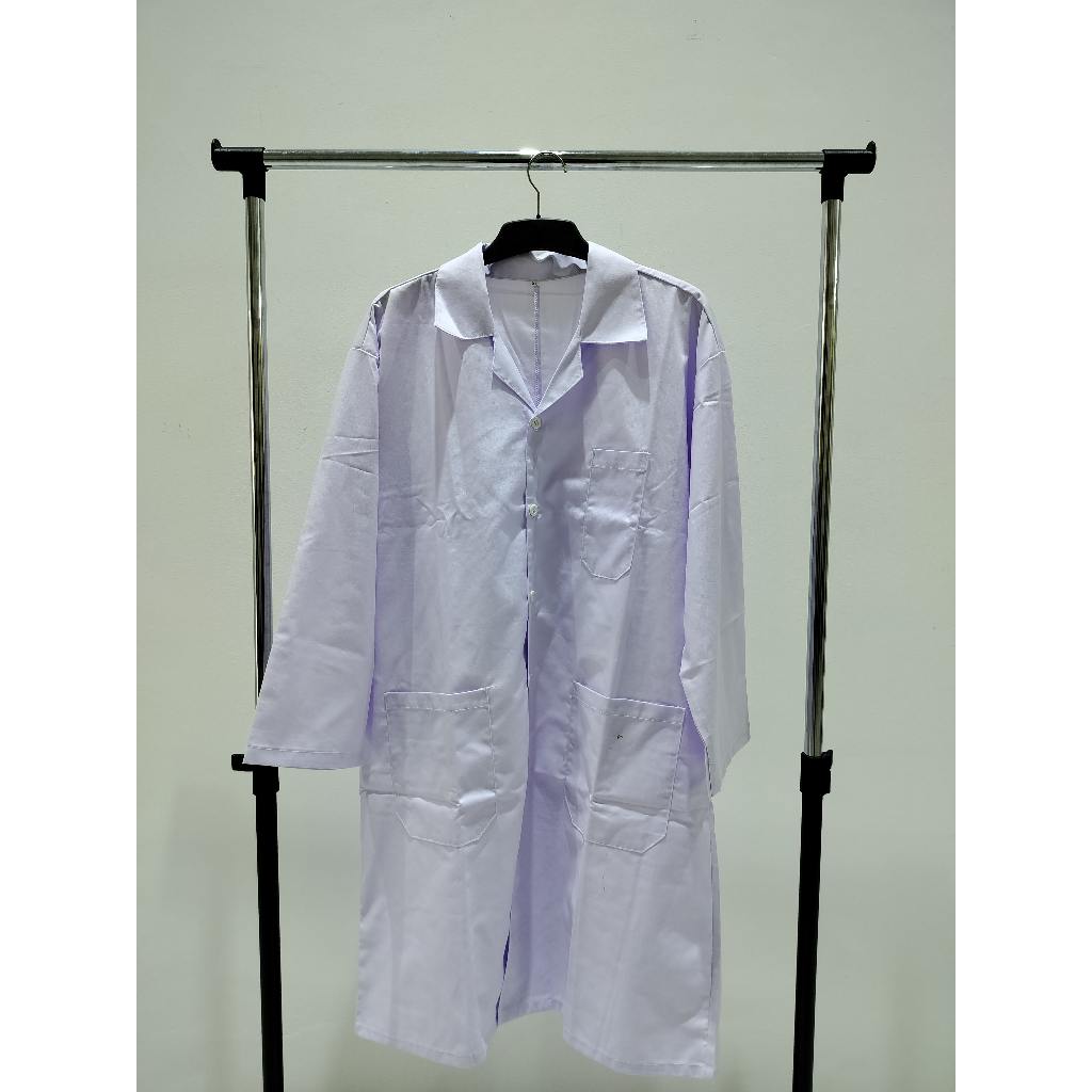 Jual Baju Lab Lengan Panjang Jas Laboratorium Baju Praktek Putih ...