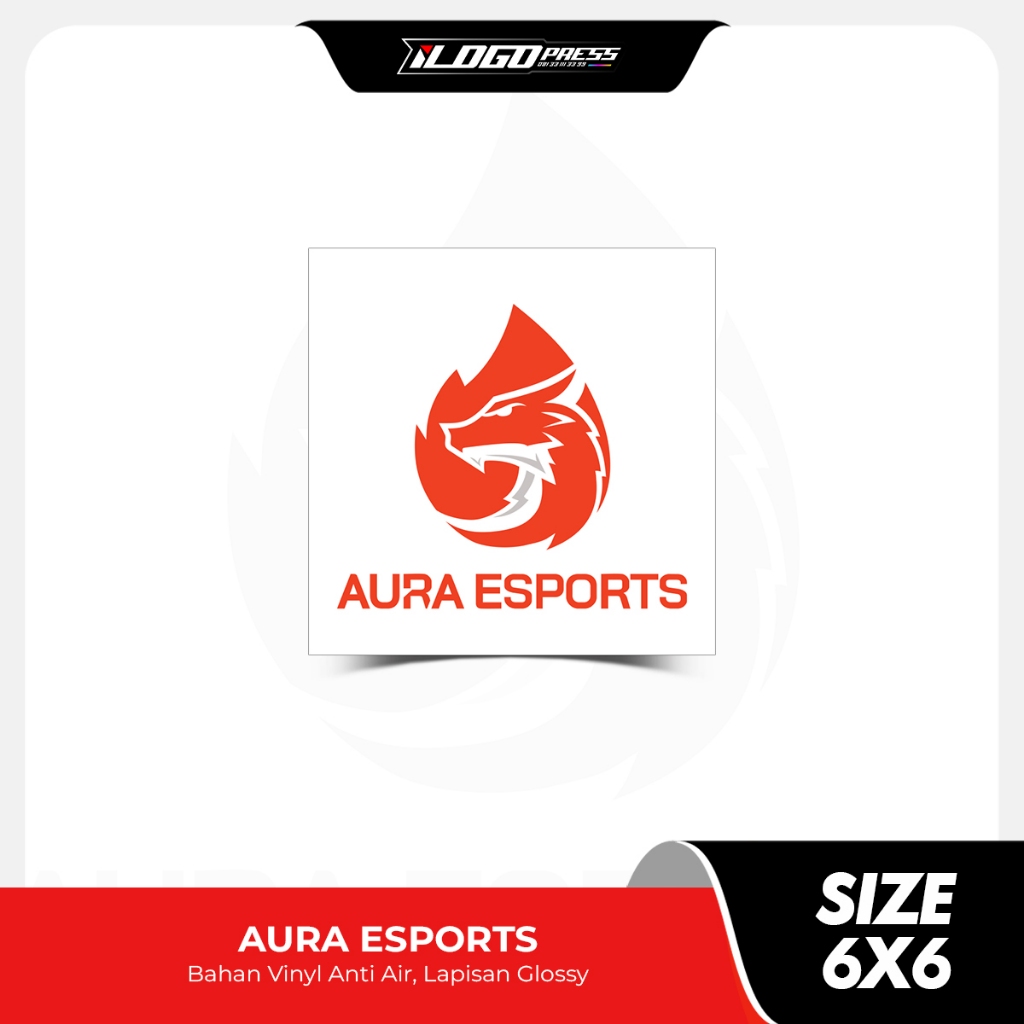 Jual AURA - Sticker Game Esport Bahan Vinyl Premium Anti Air Glossy ...