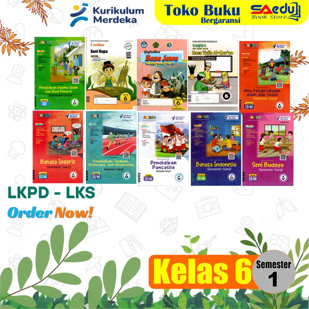Jual LKS // LKPD KELAS 6 SEMESTER 1 (GANJIL) UNTUK SD/MI KURIKULUM ...