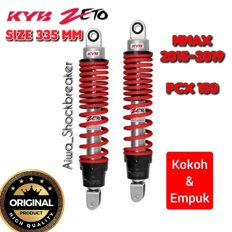 Jual Original Murah!! Shockbreaker Nmax KYB Kayaba Zeto size 335 mm untuk Nmax 2015-2019 Empuk ...