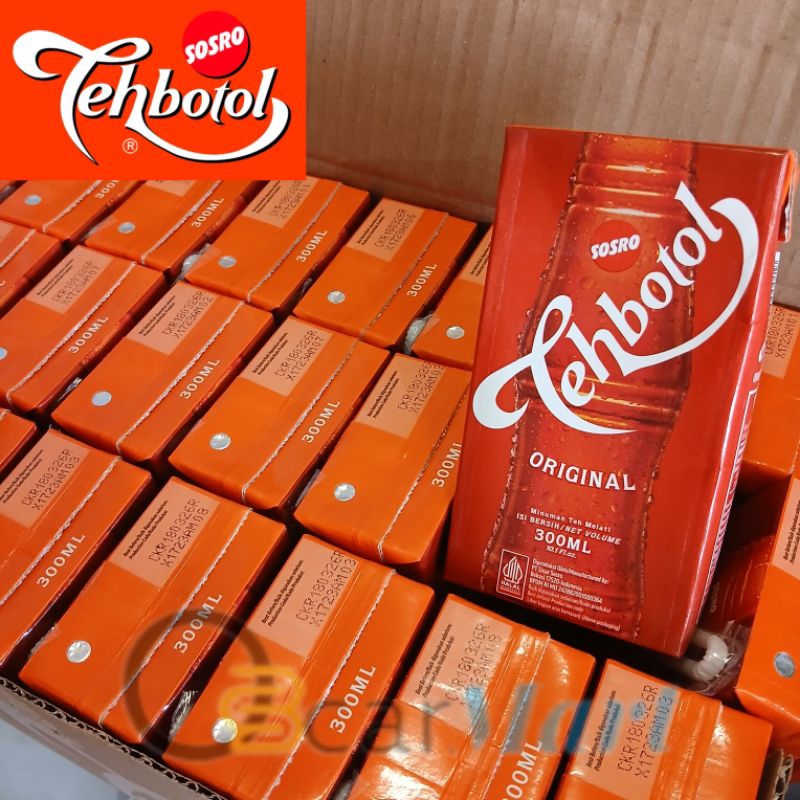 Jual Teh Botol Sosro Kotak 1 Dus BESAR 300ml Original Murah | Shopee Indonesia