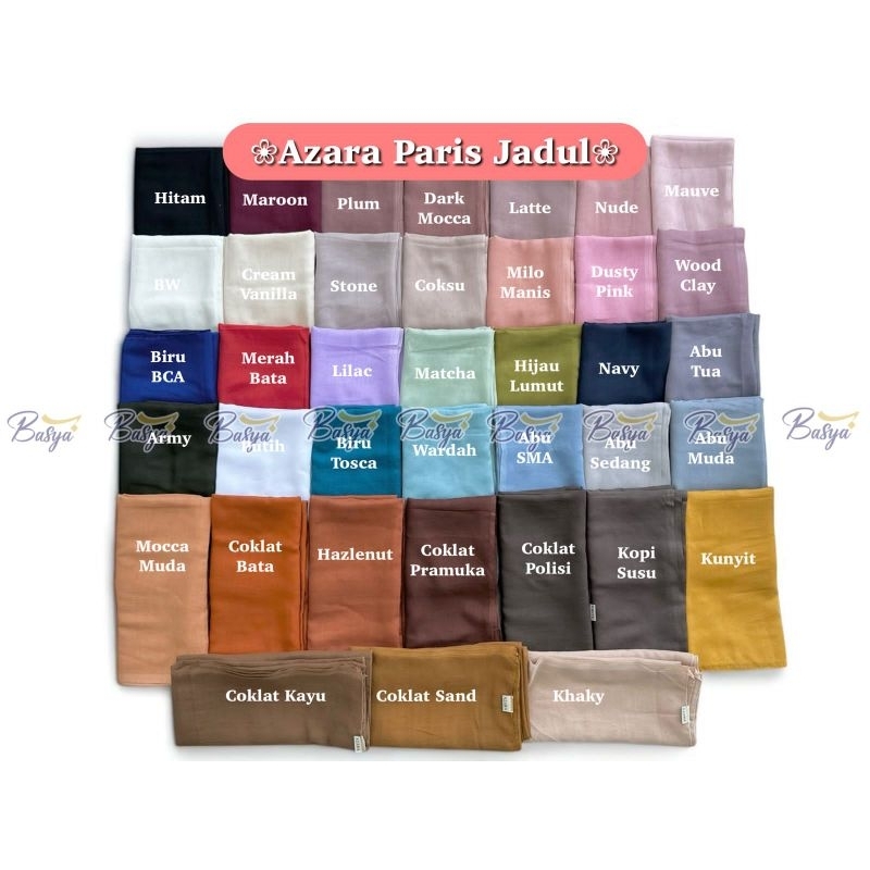 Jual PARIS JADUL AZARA•Jilbab polos•Segi empat paris jadul varisha ...