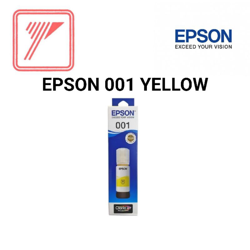 Jual Epson Ink Tinta 001 Yellow 001Y T001 Original Cartridge Resmi ...