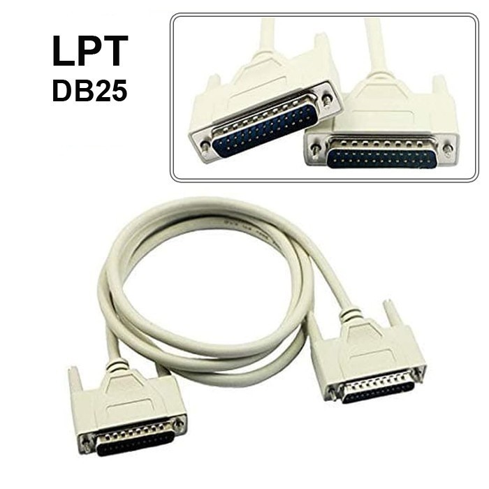 Jual Kabel Pararel Printer 25 pin Cable LPT Db25 Male to Db25 Female ...