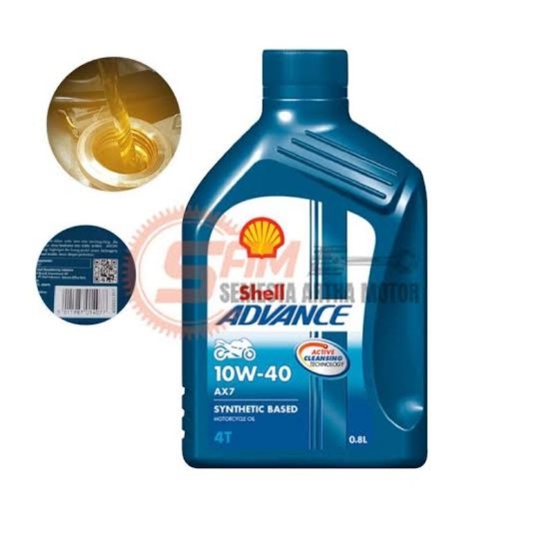 Jual SHELL ADV AX7 800 ML cocok untuk motor matic (sepeda motor ...
