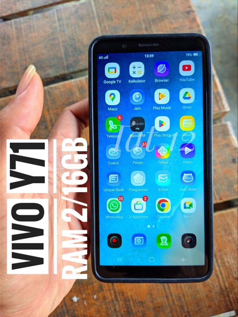 Jual Vivo Y71 Ram 2GB Internal 16GB Original Sinyal 4G Second Siap ...