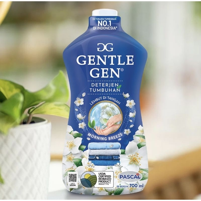 Jual Gentle Gen Deterjen Cair Konsentrat Tumbuhan Morning Breeze 700 ml ...