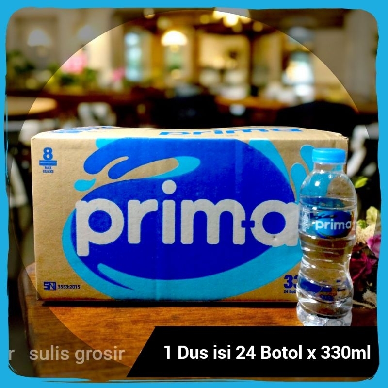 Jual Prima Air Mineral Kemasan Botol 330ml Per Dus isi 24pcs | Shopee Indonesia