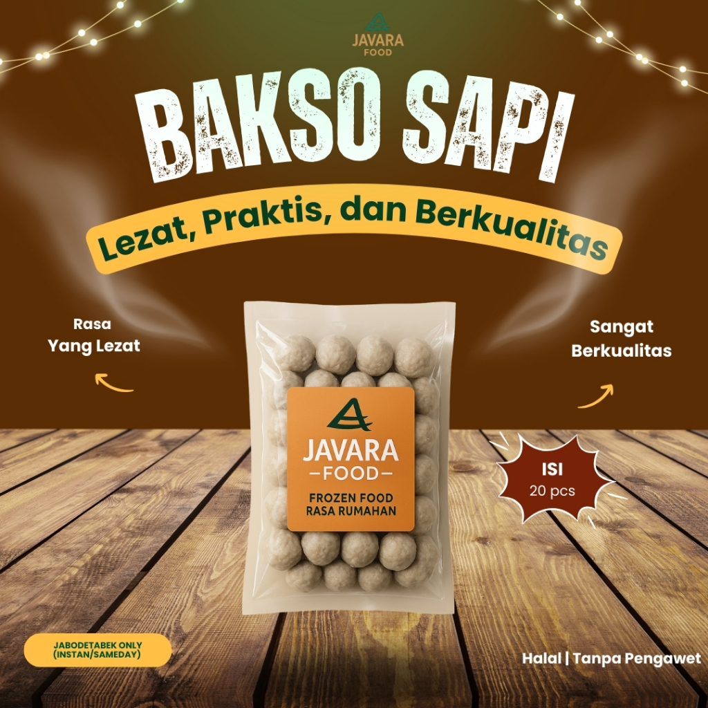 Jual Bakso Kecil Isi 20 Bakso Sapi Kecil Javara Food – Fresh & Gurih ...