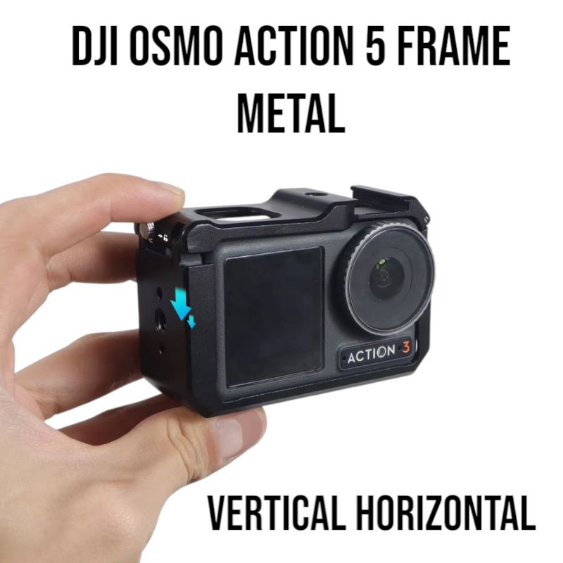 Jual dji osmo action 5 frame metal vertical horizontal action camera ...