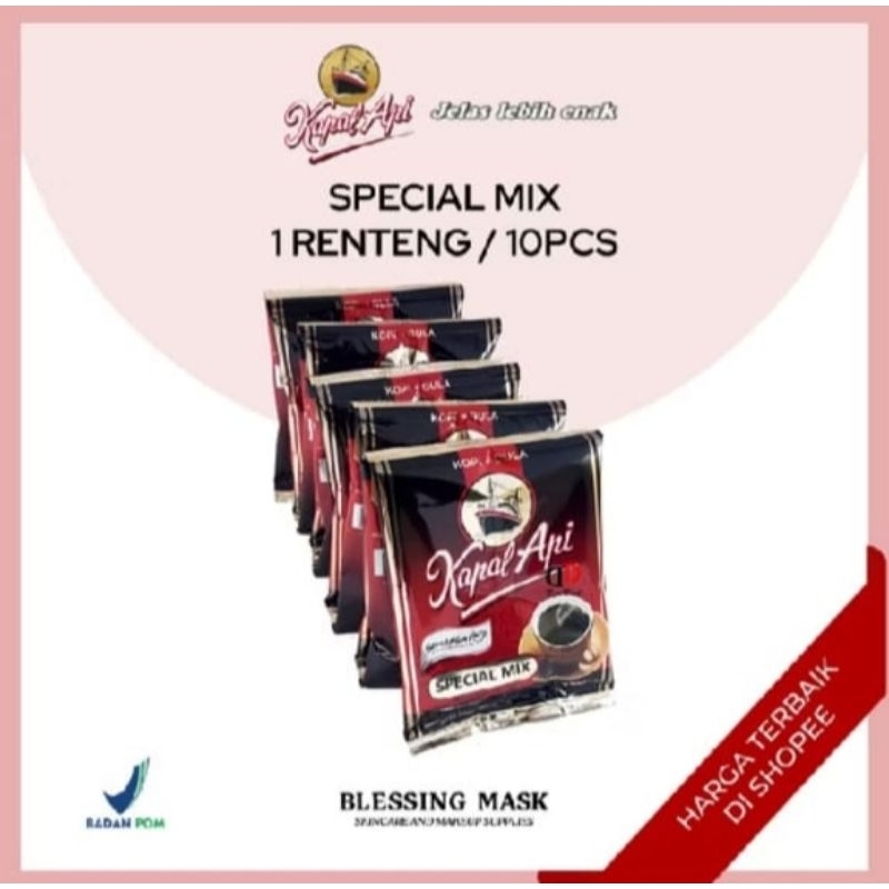 Jual kopi kapal api spesial mix gula 1 renceng isi 10 pcs | Shopee ...